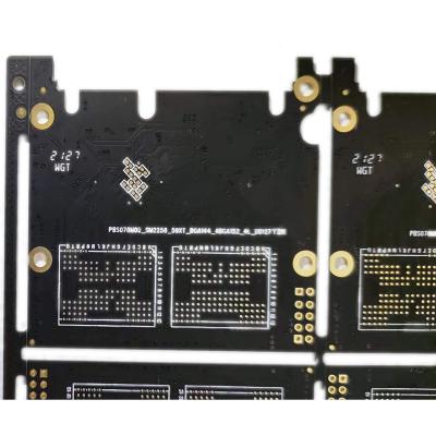 China 4 Layer SSD Circuit Board PCB Black Solder Mask FR4 TG150 for sale