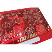 China 8 Layer Multilayer Circuit Board Red Solder Printed 50 Ohm for sale