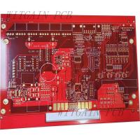 China 8 Layer Multilayer Circuit Board Red Solder Printed 50 Ohm for sale