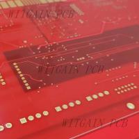 China 8 Layer Multilayer Circuit Board Red Solder Printed 50 Ohm for sale