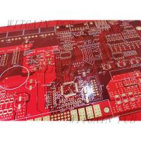 China 8 Layer Multilayer Circuit Board Red Solder Printed 50 Ohm for sale