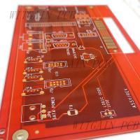 China Red Solder MultiLayer Circuit Board UL 6 Layer Printed Circuit Board 0.3MM Hole for sale