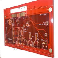 China Red Solder MultiLayer Circuit Board UL 6 Layer Printed Circuit Board 0.3MM Hole for sale
