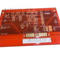 China Red Solder MultiLayer Circuit Board UL 6 Layer Printed Circuit Board 0.3MM Hole for sale