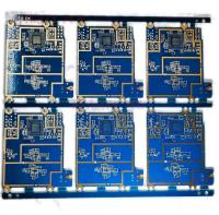 China 4 Layer Printed MultiLayer Circuit Board Blue Solder Mask 18um PTH Thick for sale