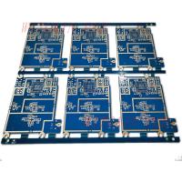China 4 Layer Printed MultiLayer Circuit Board Blue Solder Mask 18um PTH Thick for sale