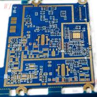 China 4 Layer Printed MultiLayer Circuit Board Blue Solder Mask 18um PTH Thick for sale