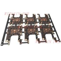 China Black Solder Mask HDI PCB 6 Layer FR4 Material 0.6 MM Thickness for sale