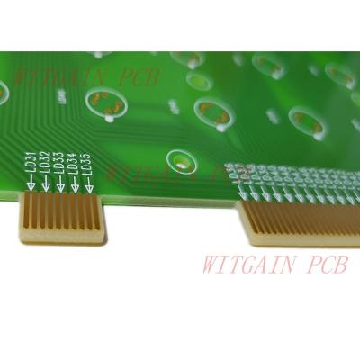China High TG 2 Layer Printed Circuit Board PCB Substrate FR4 Gold Finger for sale