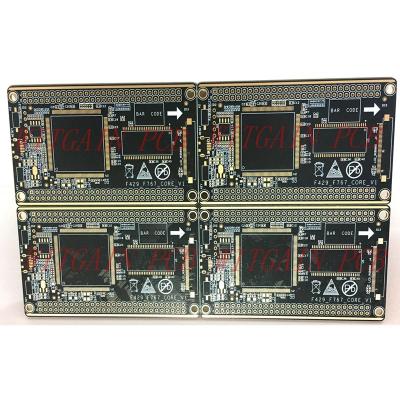China Immersion Gold Double Layer PCB Black Solder Mask ENIG Technics 4mil for sale