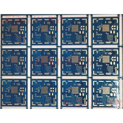 China 1.6 MM Thickness 8 Layer PCB GPS Module Blue Solder Mask ENIG SMT Circuit Board for sale