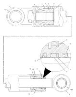 China Belparts Excavator Hydraulic Cylinder E320C 320C Bucket Cylinder Assy 1589061 for sale