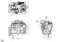 China Excavator Part Engine Assy EC210 D6D Diesel Engine Assembly SA 1111-00313 for sale