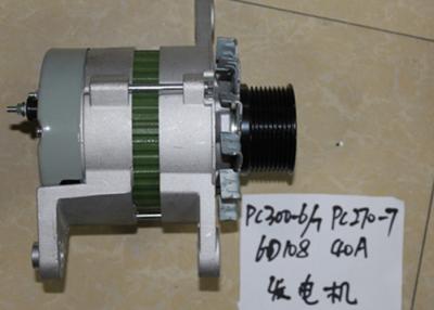 China Alternator Excavator Spare Parts 600-821-3350 600-821-8360 For 24V 40A And PC300-6 PC270-7 for sale