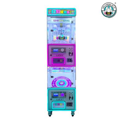 China Food Kids Coin Operated Claw Machine Kiosk Snack Grabbing Machine Doll Park Claw Machine for sale