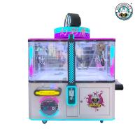 China Double People Claw Machine Multiple Colors Mini Plush Toy Claw Crane Machine for sale