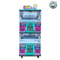 China Custom Game Center 2 Layers 4 Player Coin Operated Toy Grabber Claw Machine for sale