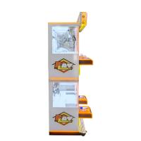 China Custom Large Four Person Commercial Street Boutique Double Layer Keychain Crane Machine for sale