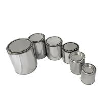 China 150ml Empty Round Metal Paint Tin Cans With Lid for Paint and Candles Packaging for sale