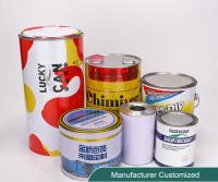 China 250ml Empty Tins Cans Metal Tin Can With Lid For Paint Coating Glue for sale