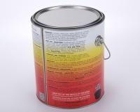 China 1 liter Paint Can With Lever Lid Metal Round Tin Can Packing For Glue And Coating for sale