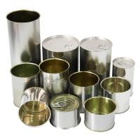 China Customized Metal Cans Empty Round Food Tins Cans With Lids For Food Beverage for sale