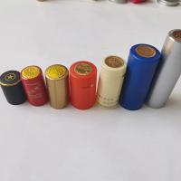 China Custom Logo Bottle Top Shrink Capsules 65mm PVC Heat Shrink Wrap For Wine Bottles for sale