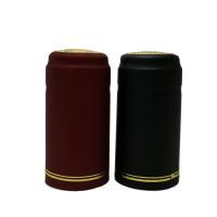 China 70mm Height PVC Heat Shrink Bottle Sleeves Red Tin Capsules For Wine Bottles for sale