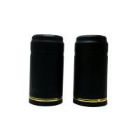 China 70mm Height PVC Heat Shrink Bottle Sleeves Red Tin Capsules For Wine Bottles for sale