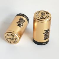 China Custom Stamp Logo Wine Bottle Shrink Caps Tops Shrinkable Pilfer Proof ODM for sale