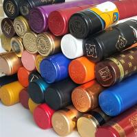 China OEM Aluminum Foil Capsule 28x38mm Heat Shrink Sleeves For Wine Bottles for sale