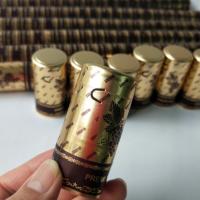 China Aluminum Foil Wine Bottle Shrink Caps 35mm Dia With Tear Off Stripe for sale