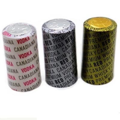 China 55mm Height PVC Shrink Wrap Wine Bottle Tops Caps With Easy Tear Off Tape for sale