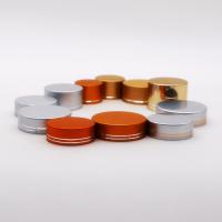China Screw Top 38mm Plastic Bottle Caps Metal Jar Lids Gold Aluminum Shell  OEM for sale