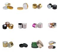China 20mm Aluminum Wide Mouth Can Lids For Cosmetic Dispensing Bottle for sale
