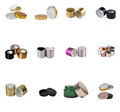 China 20mm Aluminum Wide Mouth Can Lids For Cosmetic Dispensing Bottle for sale