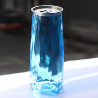 China Plastic Beverage Juice Milk Soft Drink Cans 500ml With Aluminum Easy Open Ends for sale