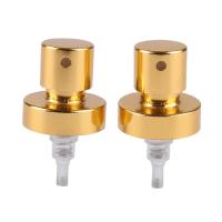 China Glossy Gold Aluminum Plastic PET Perfume Crimp Spray Pump 20mm for sale
