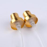 China Glossy Gold Aluminum Plastic PET Perfume Crimp Spray Pump 20mm for sale