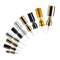 China 18mm Crimp Spray Pump Golden Metal Perfume Bottle Spray Pump With Over Cover for sale