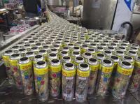 China Dia 65mm Tinplate Empty Aluminium Spray Can Customized Metallic Effect Color for sale