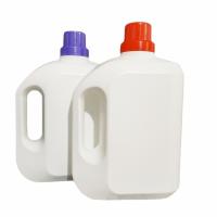 China White 3000ml Empty Washing Up Liquid Bottles HDPE Detergent Containers Recyclable for sale