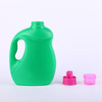 China 2000ml Green Empty Laundry Detergent Bottles Containers 1MM thick for sale