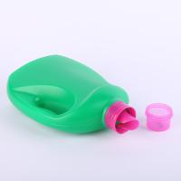 China 2000ml Green Empty Laundry Detergent Bottles Containers 1MM thick for sale