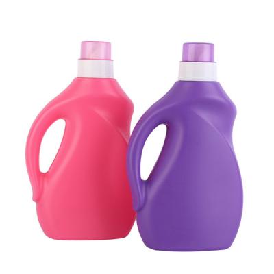 China Plastic HDPE Customized Liquid Empty Laundry Detergent Bottles Jugs 2 Liters for sale