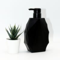 China Black Empty Lotion Pump Bottles Lightweight Face Cream Dispenser 400ml Pump Bottle for sale