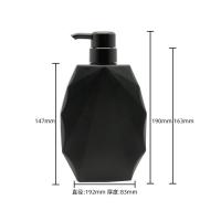 China Black Empty Lotion Pump Bottles Lightweight Face Cream Dispenser 400ml Pump Bottle for sale