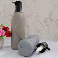 China 500ml HDPE Matte Empty Lotion Pump Bottles Cosmetic Cream Shampoo Container for sale