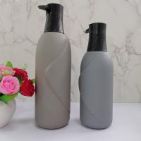China 500ml HDPE Matte Empty Lotion Pump Bottles Cosmetic Cream Shampoo Container for sale