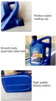China 3L Blue HDPE Motor Engine Oil Canister Customized Tamper Evident for sale